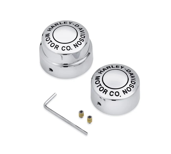Harley-Davidson® Motor Co. Rear Axle Nut Covers – Gasoline Alley Harley ...