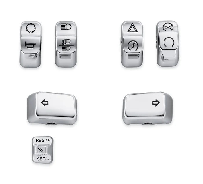 Harley-Davidson® Chrome Switch Cap Kit – Gasoline Alley Harley-Davidson®