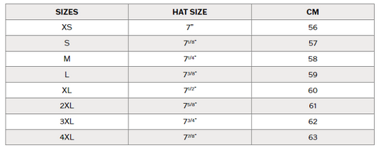 Sizing Charts – Gasoline Alley Harley-Davidson®