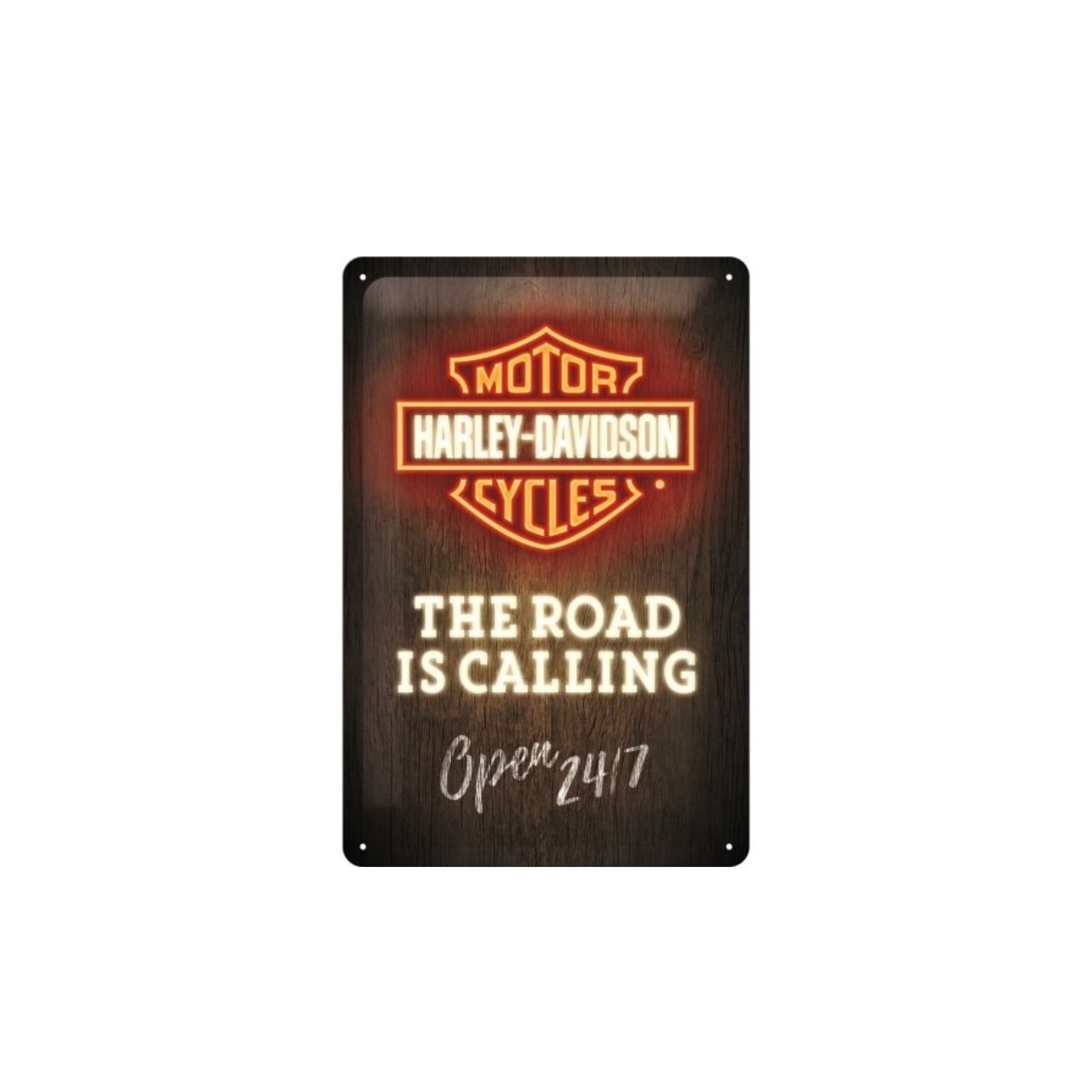 Harley-Davidson® Medium Tin Sign - Road Is Calling – Gasoline Alley ...