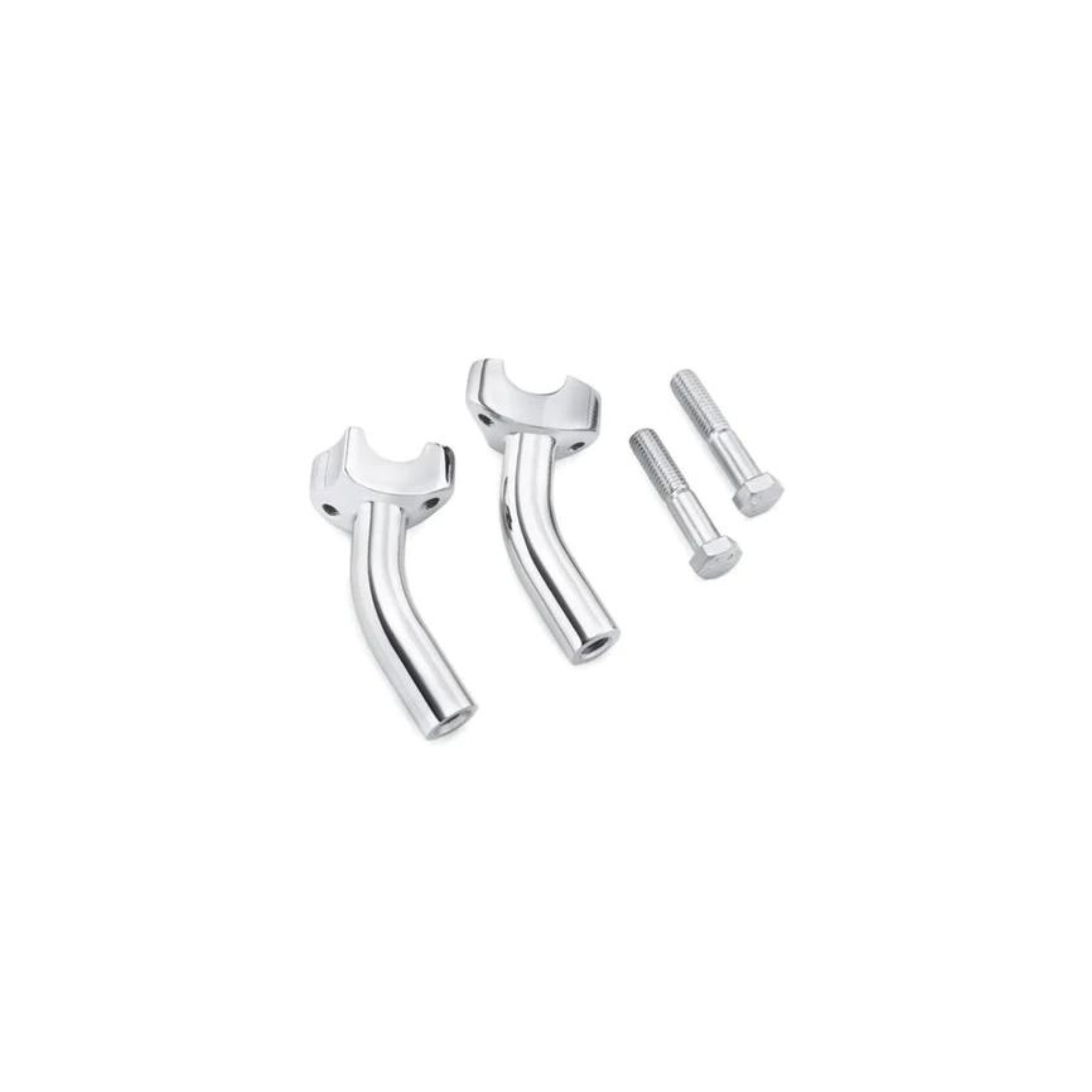 Harley-Davidson® 4" Curved Handlebar Riser Kit - Chrome – Gasoline ...