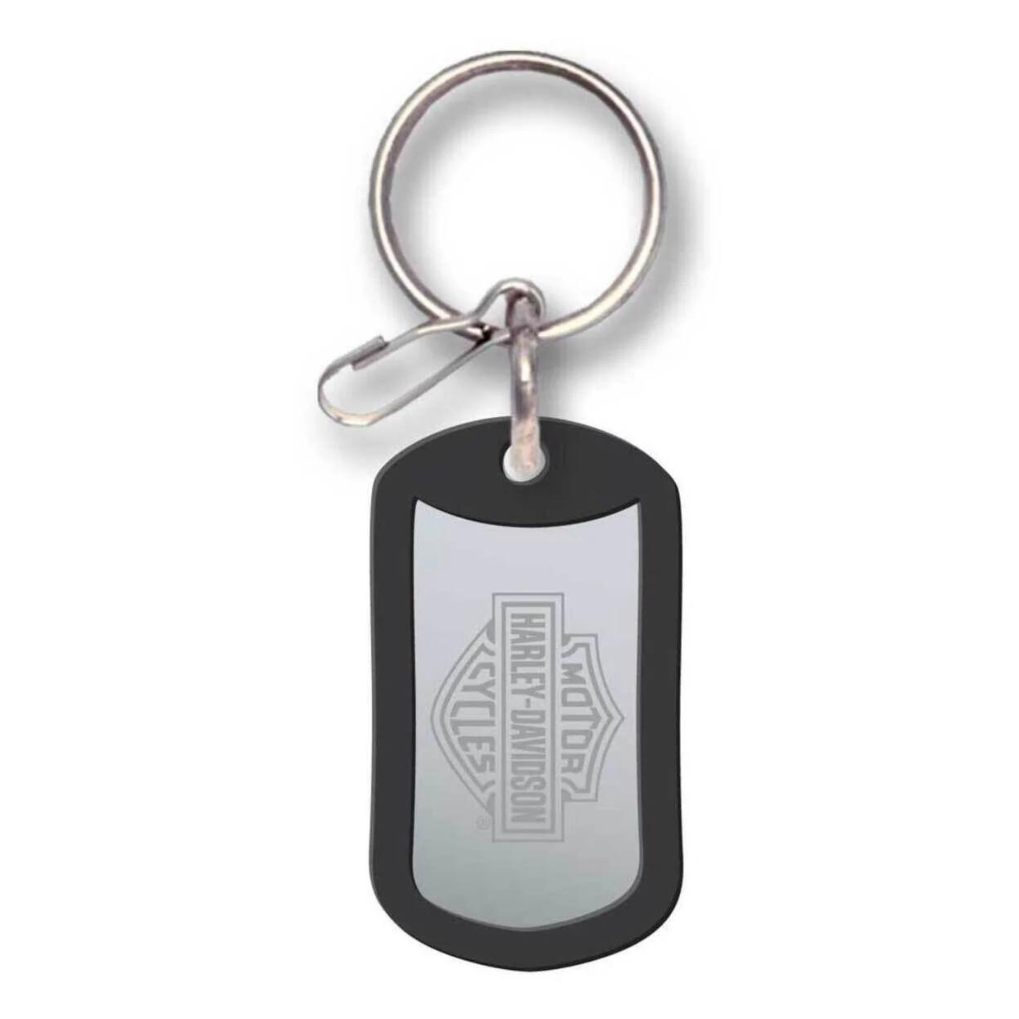 Harley-Davidson® Key Chain Metal Rubber Tag - Bar & Shield – Gasoline ...