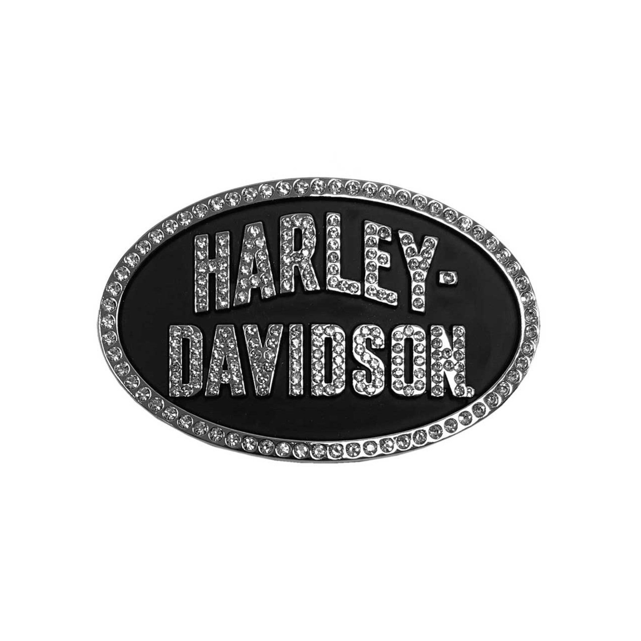 Harley-Davidson® Women's Oval Embellished Belt Buckle - Antique Nickle ...
