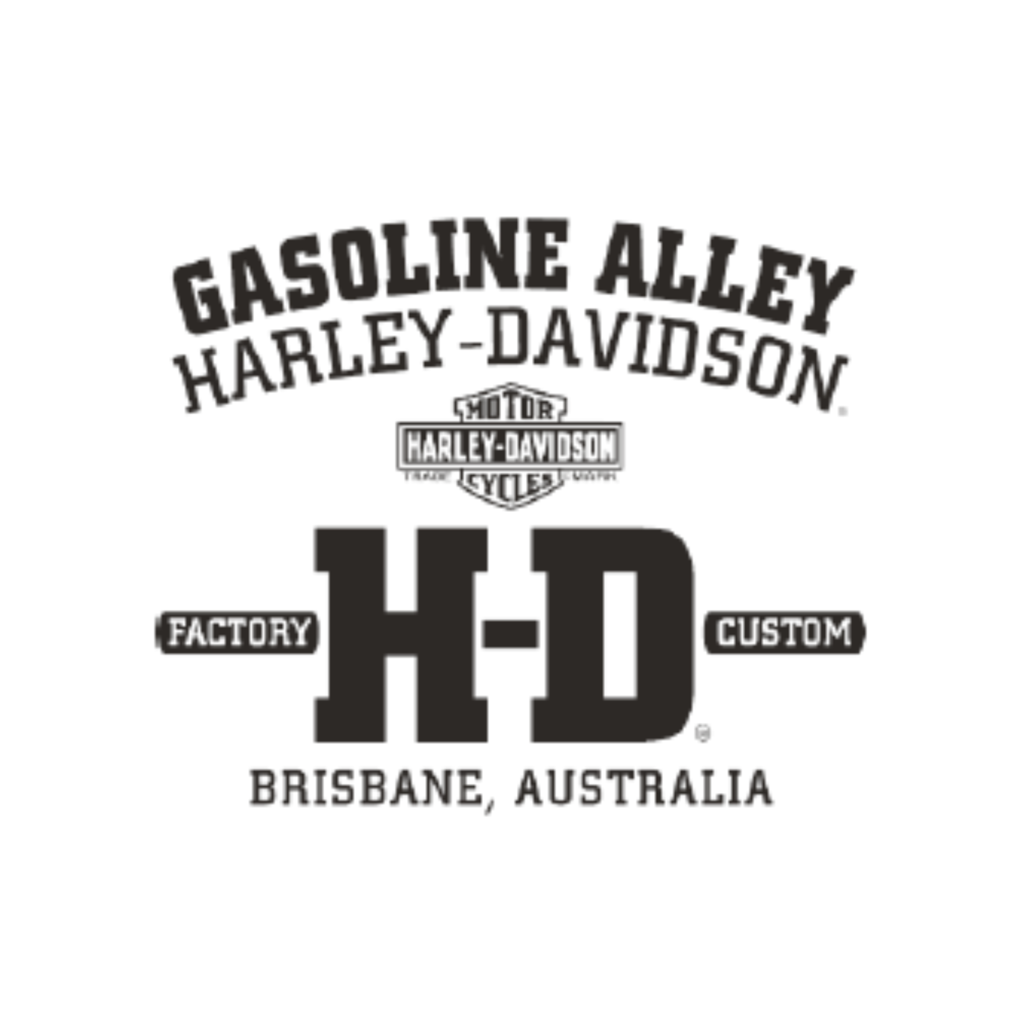 Gasoline Alley Harley-Davidson® Dealer Tee - Bar & Shield Silver