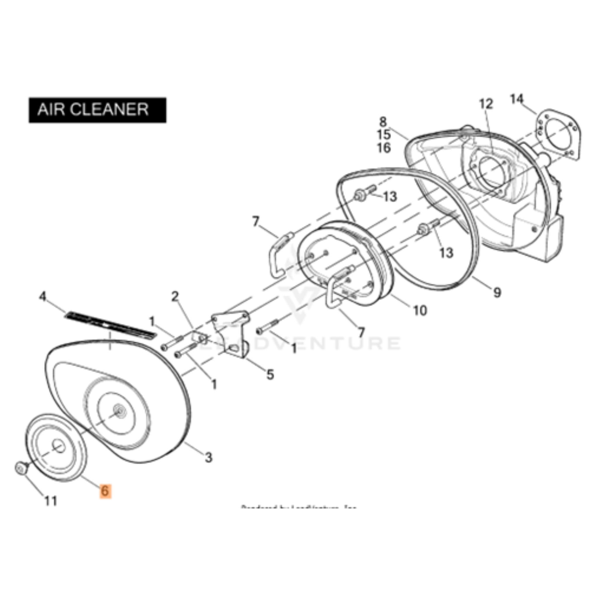 Harley-Davidson® Air Cleaner Insert - FXDB Street Bob – Gasoline Alley ...