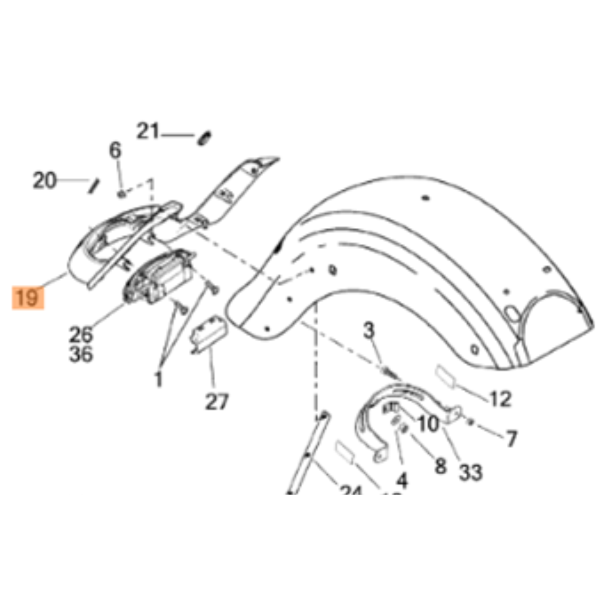 Harley-Davidson® Rear Fender Fascia - Denim Black – Gasoline Alley ...