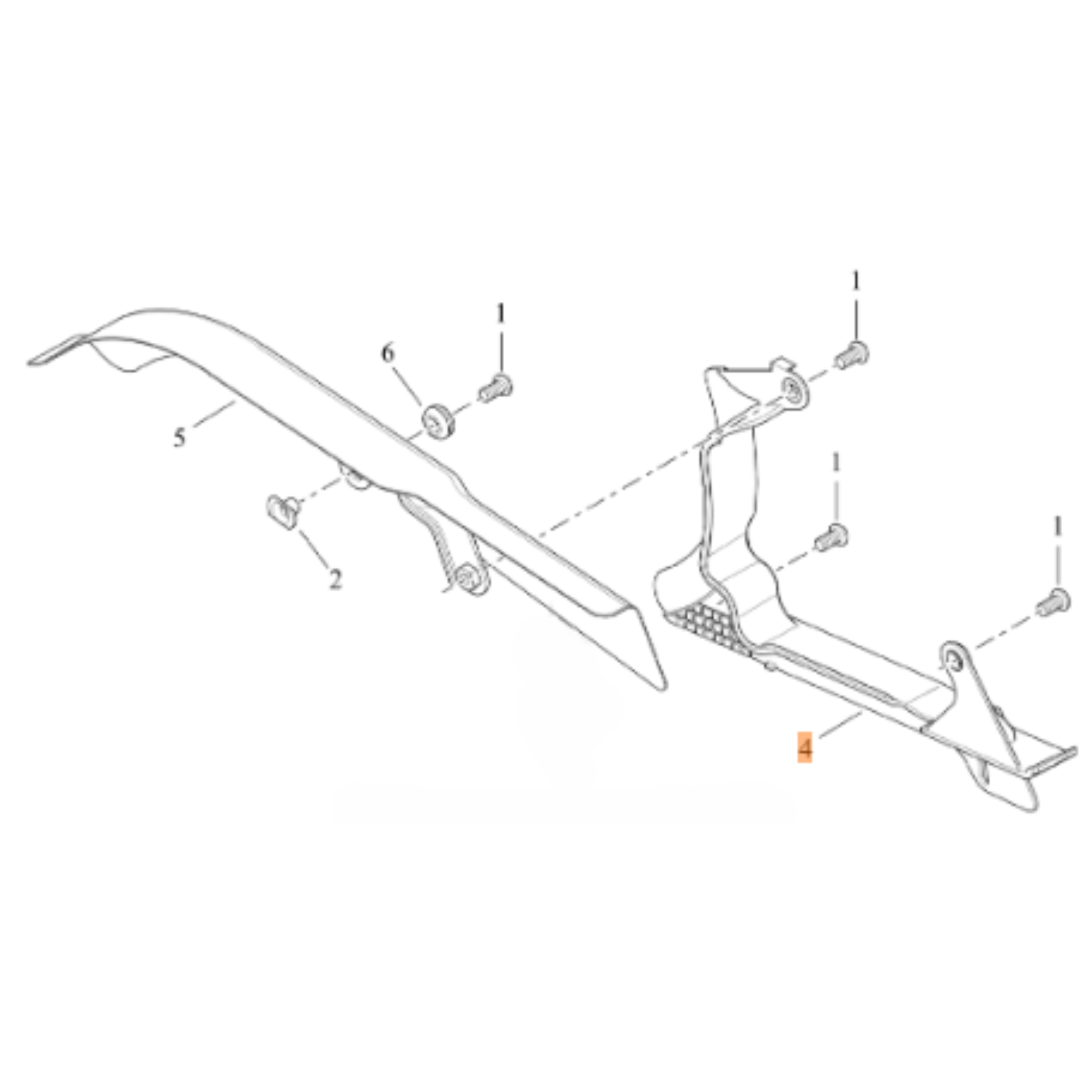 Harley-Davidson® Lower Belt Debris Deflector - Milwaukee-Eight Softail ...