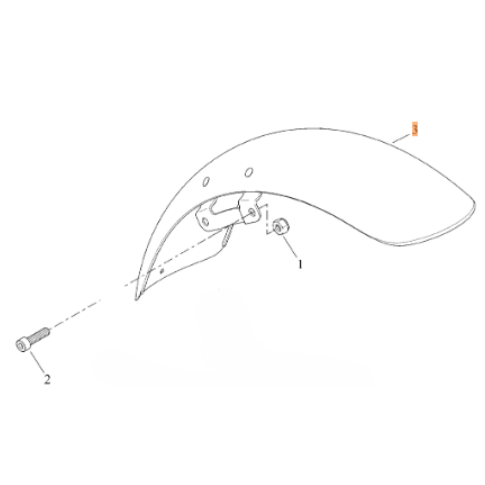 Harley-Davidson® Front Fender - XG500 & XG750 - Black Denim – Gasoline ...