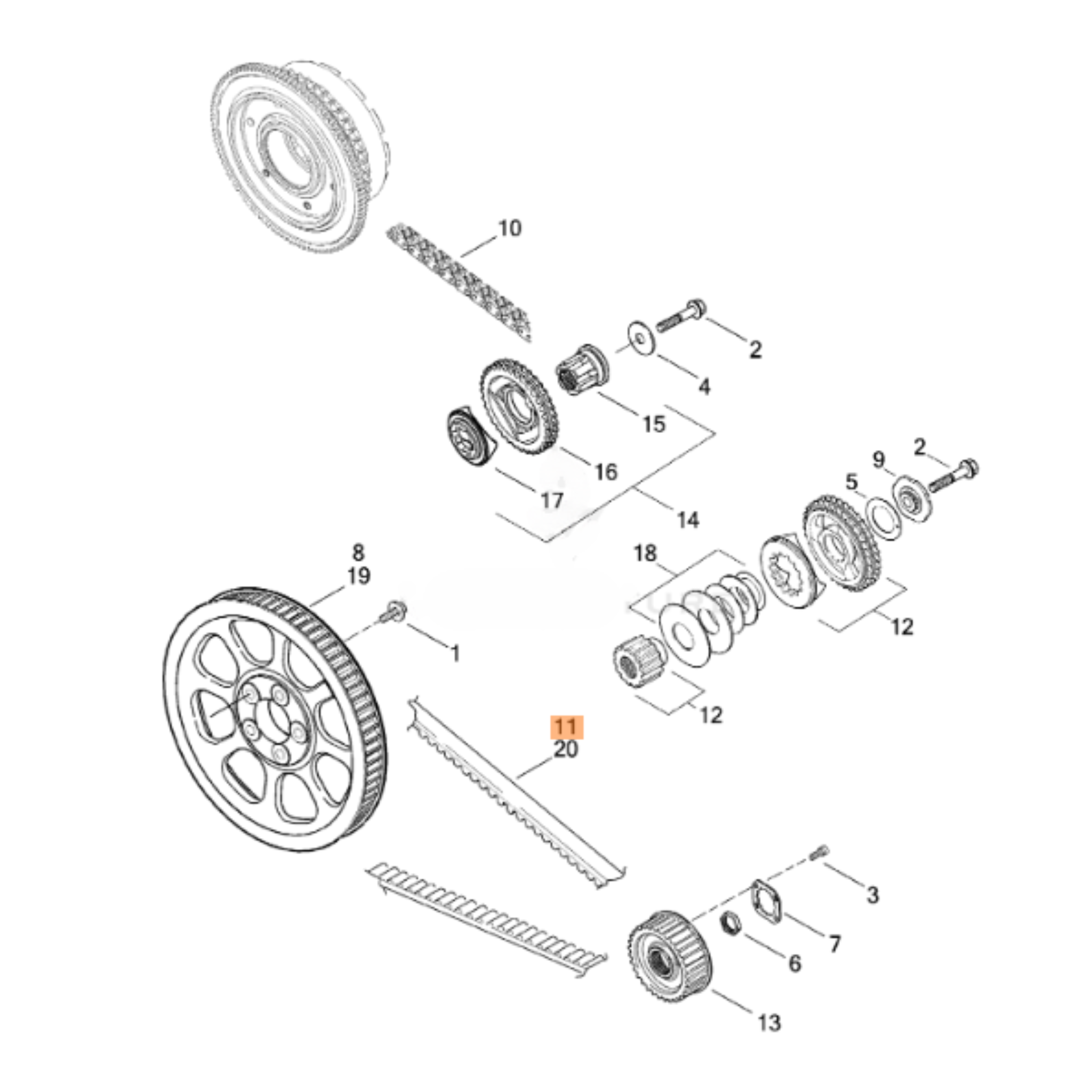 Harley-Davidson® Drive Belt - '07-'11 Softail Models – Gasoline Alley ...