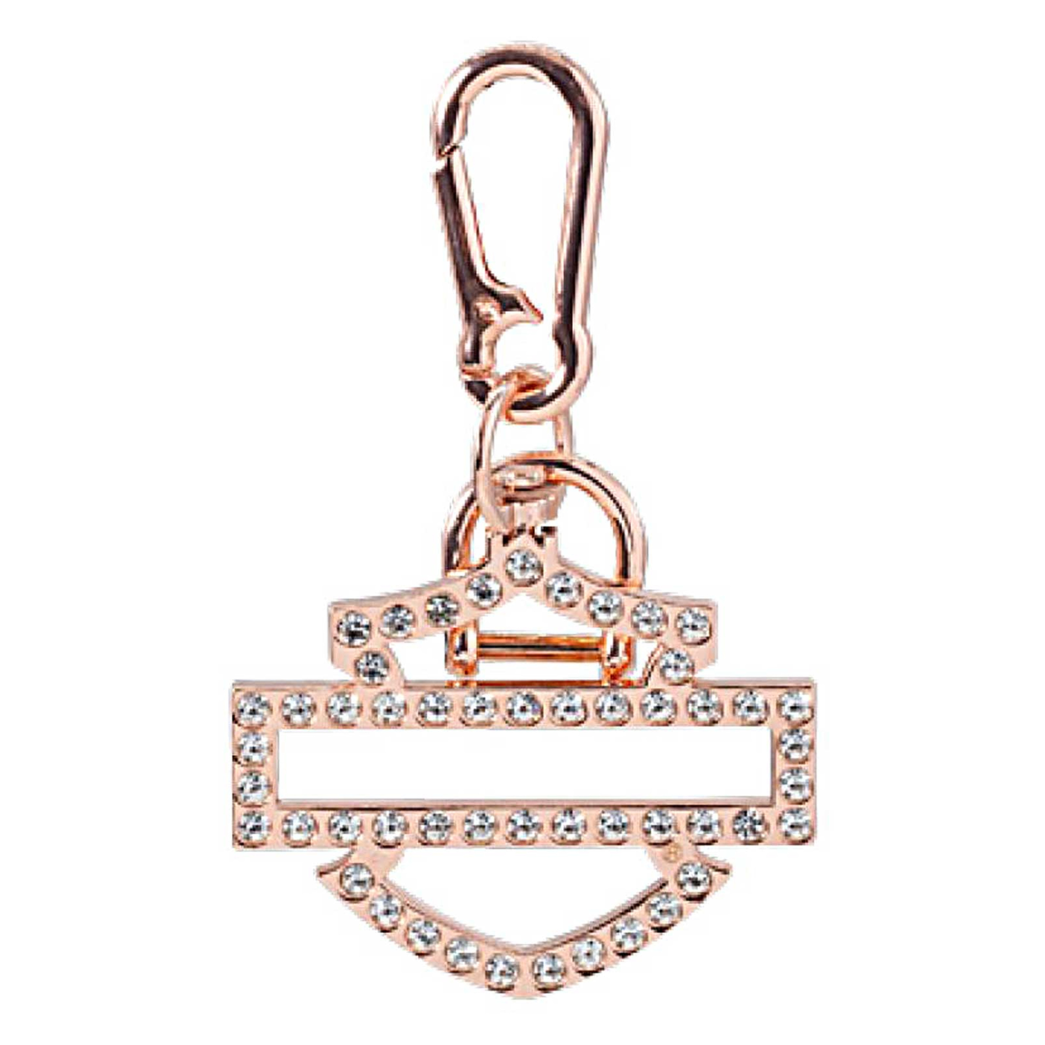 Harley-Davidson® Silhouette Embellished Bar & Shield Logo Key Chain ...