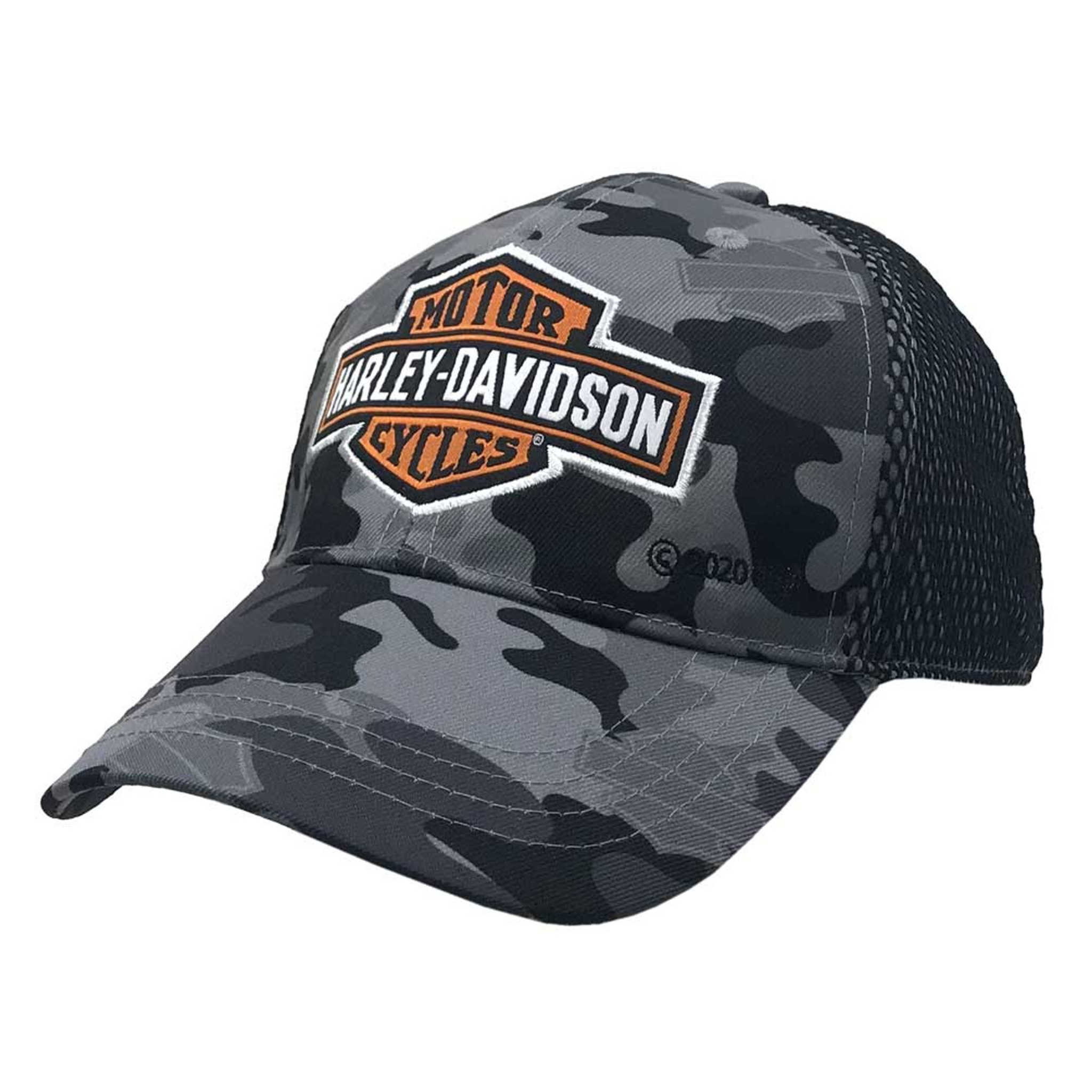 Harley-Davidson® Boys' B&S Camo Print Toddler Mesh Baseball Cap ...
