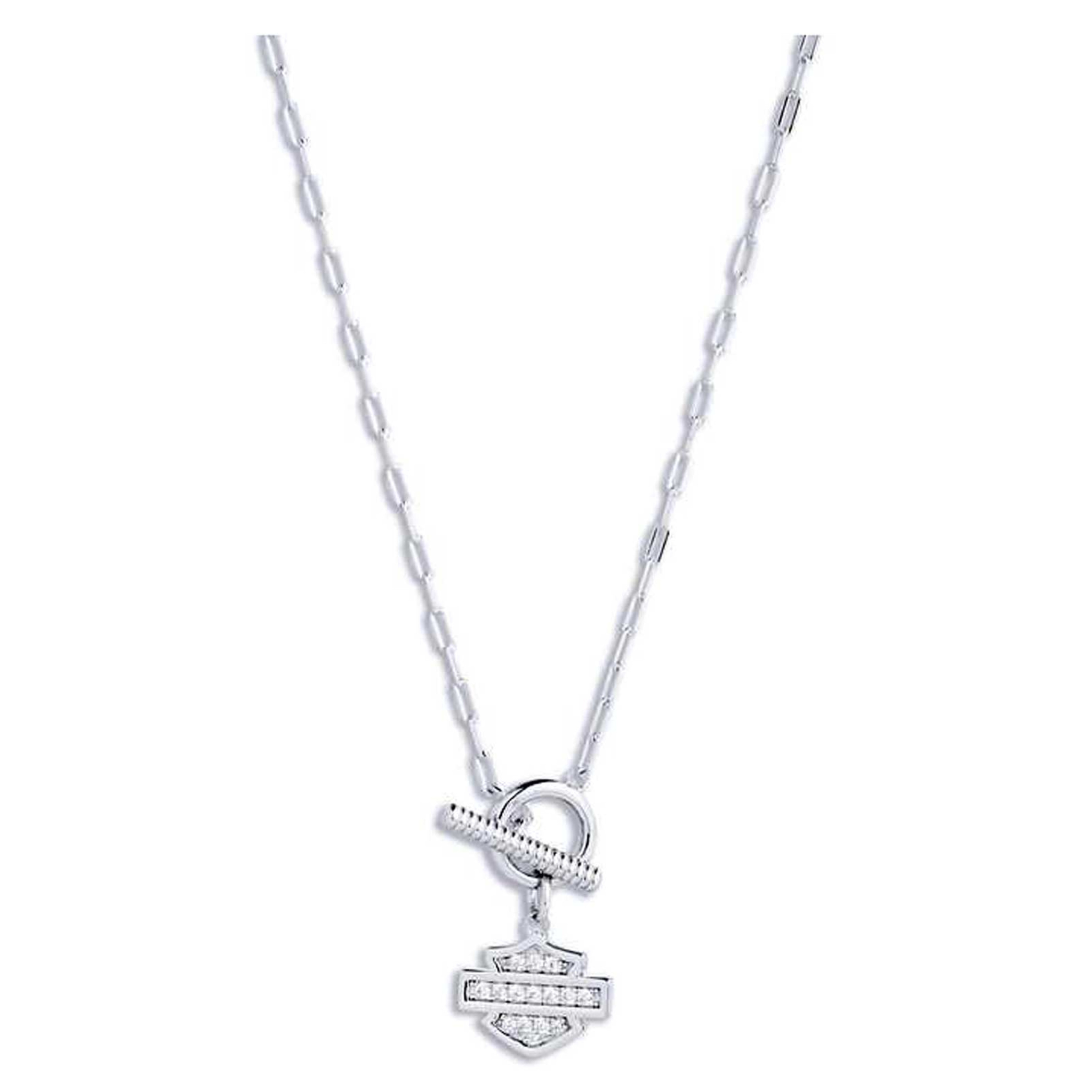 Harley-Davidson® Women's 16 in. Bar & Shield Logo Toggle Pendant Neckl ...