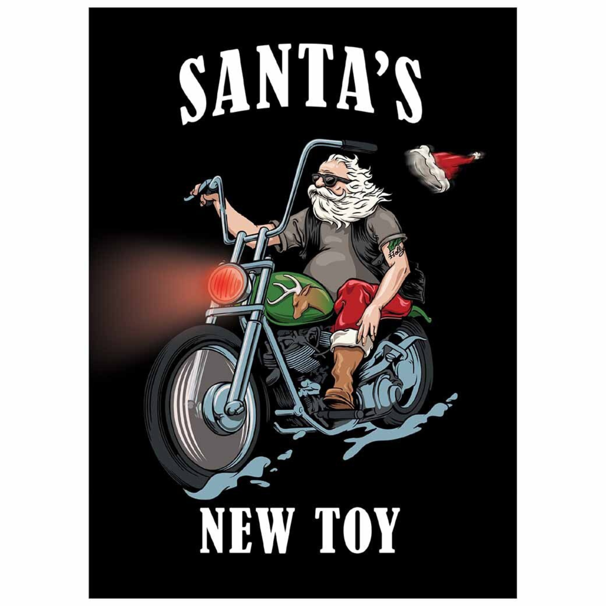 Harley-Davidson® Santa's New Toy Greeting Card – Gasoline Alley Harley ...