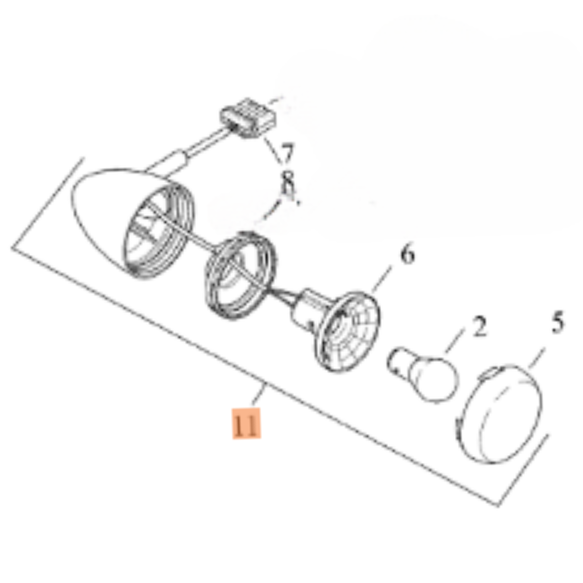 Harley-Davidson® Front Turn Signal - Black - M8 Softail – Gasoline ...