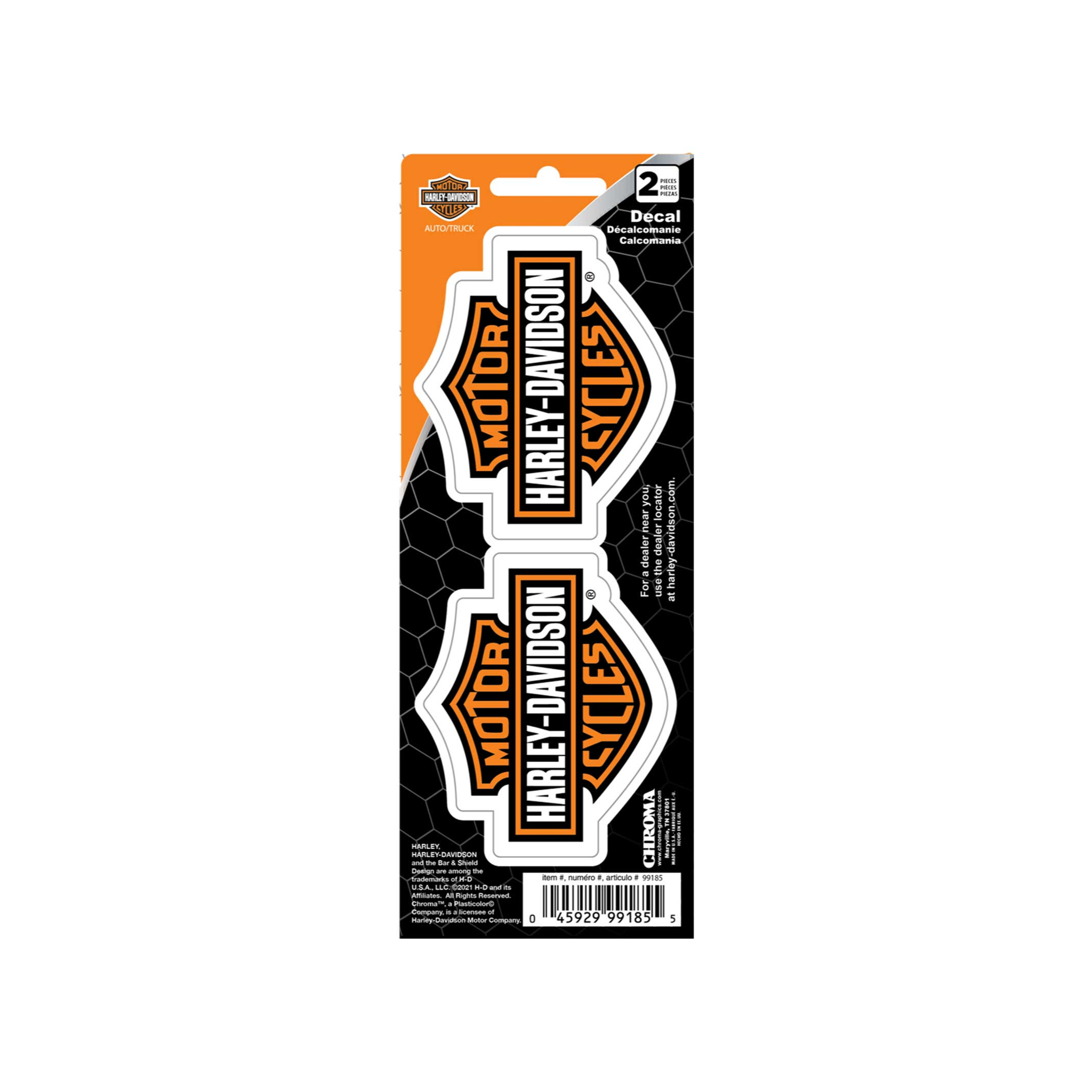 Harley-Davidson® Bar & Shield 2-Piece Vinyl Decals - 3" x 2.5 ...