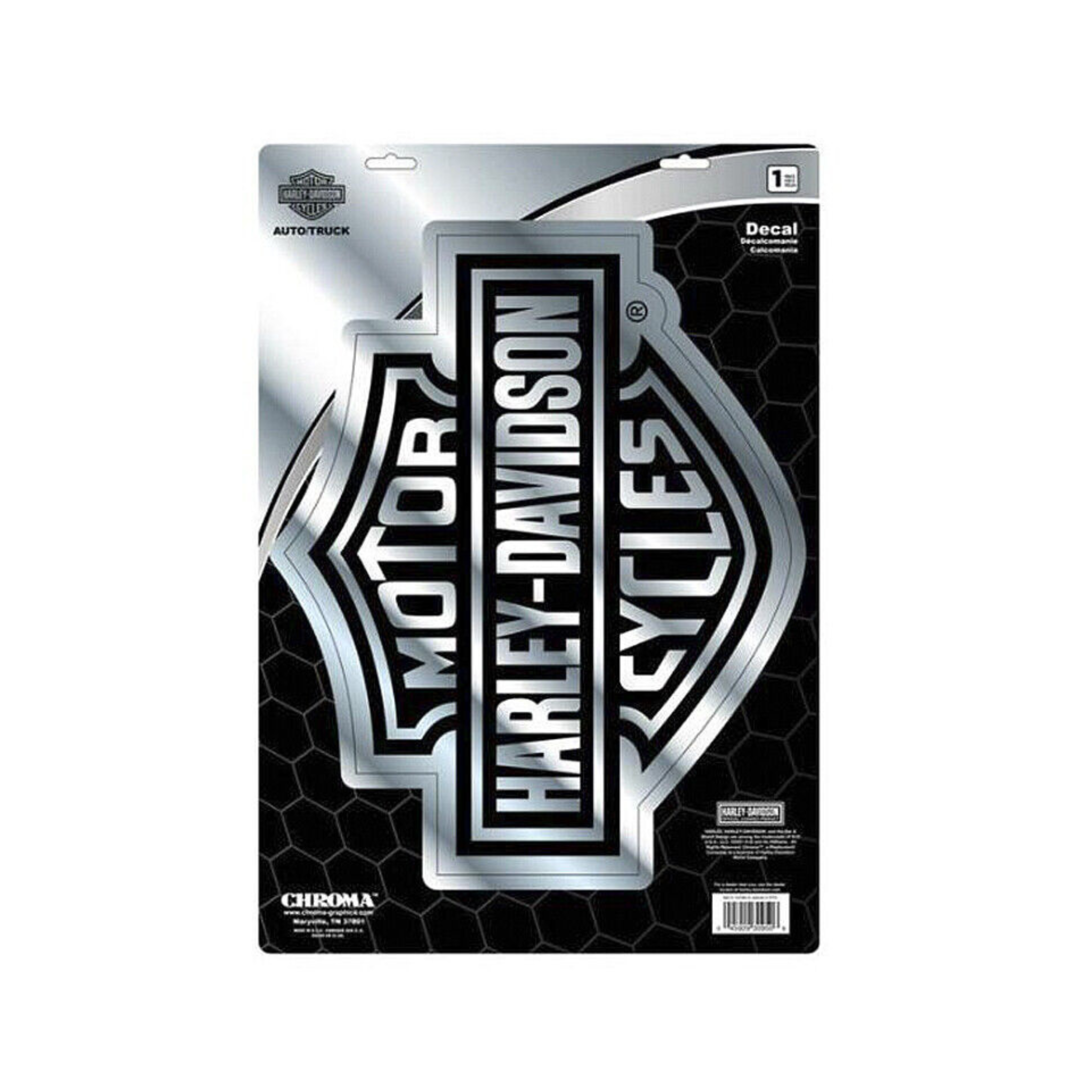 Harley-Davidson® Chrome Bar & Shield Large Decal - 12.5’’ X 18 ...