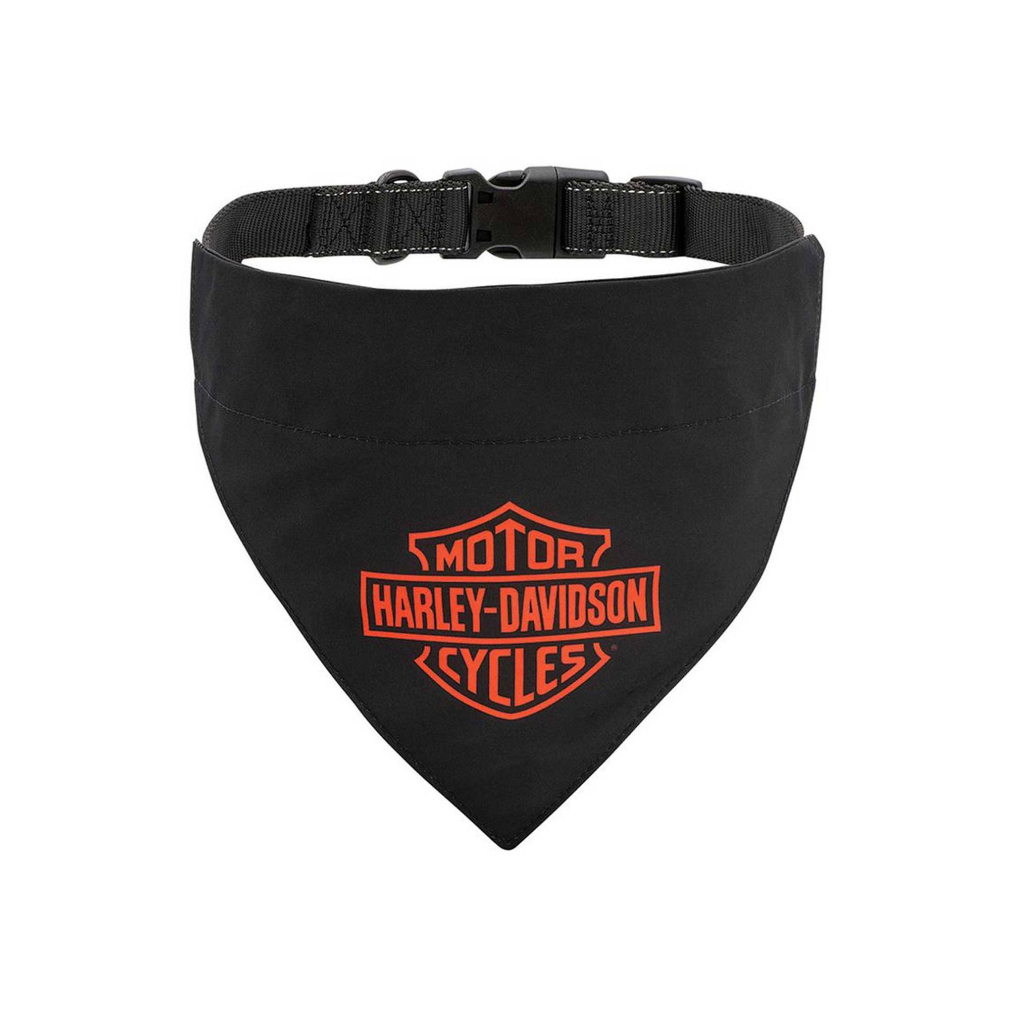 Harley-Davidson® Dog Pet Collar w/ Black Bandana - S/M 12"-18" Adjusta ...