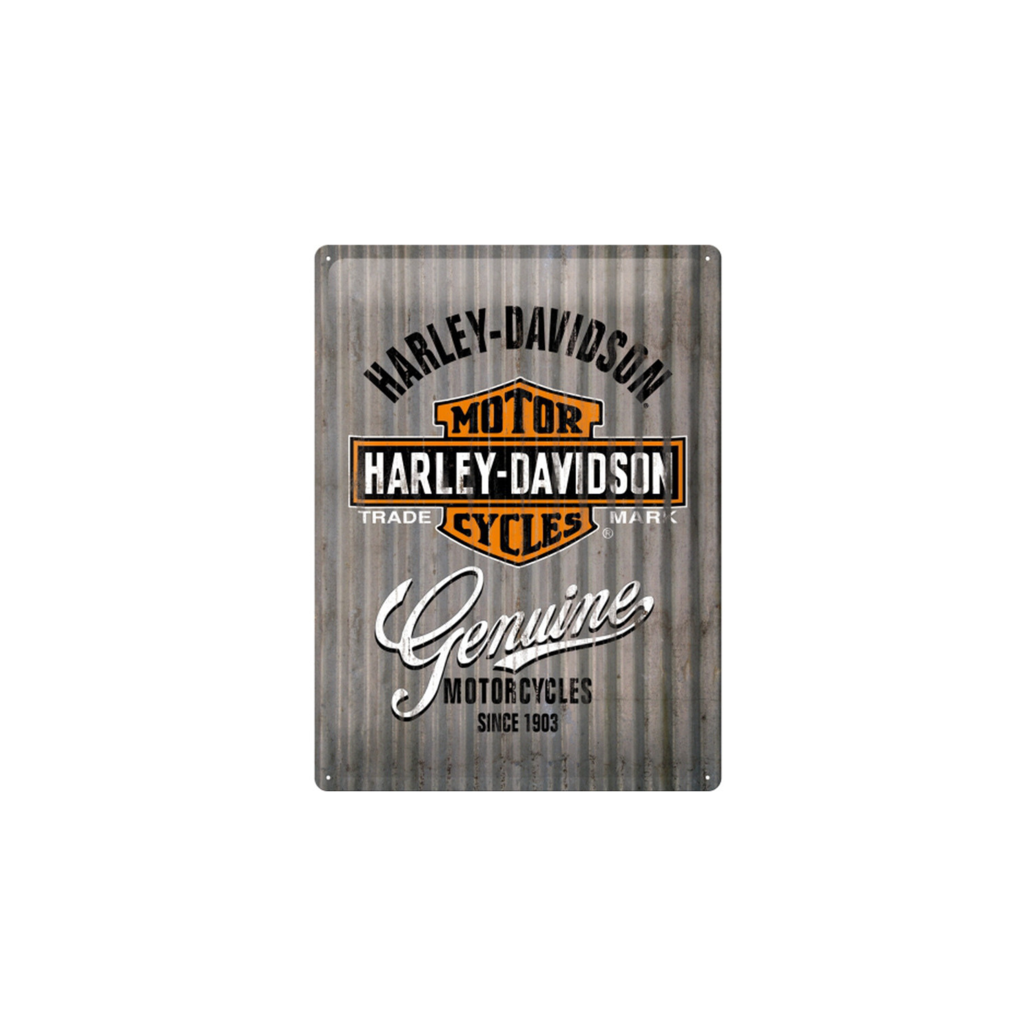 Harley-Davidson® Large Tin Sign - Metal Wall Sign – Gasoline Alley ...